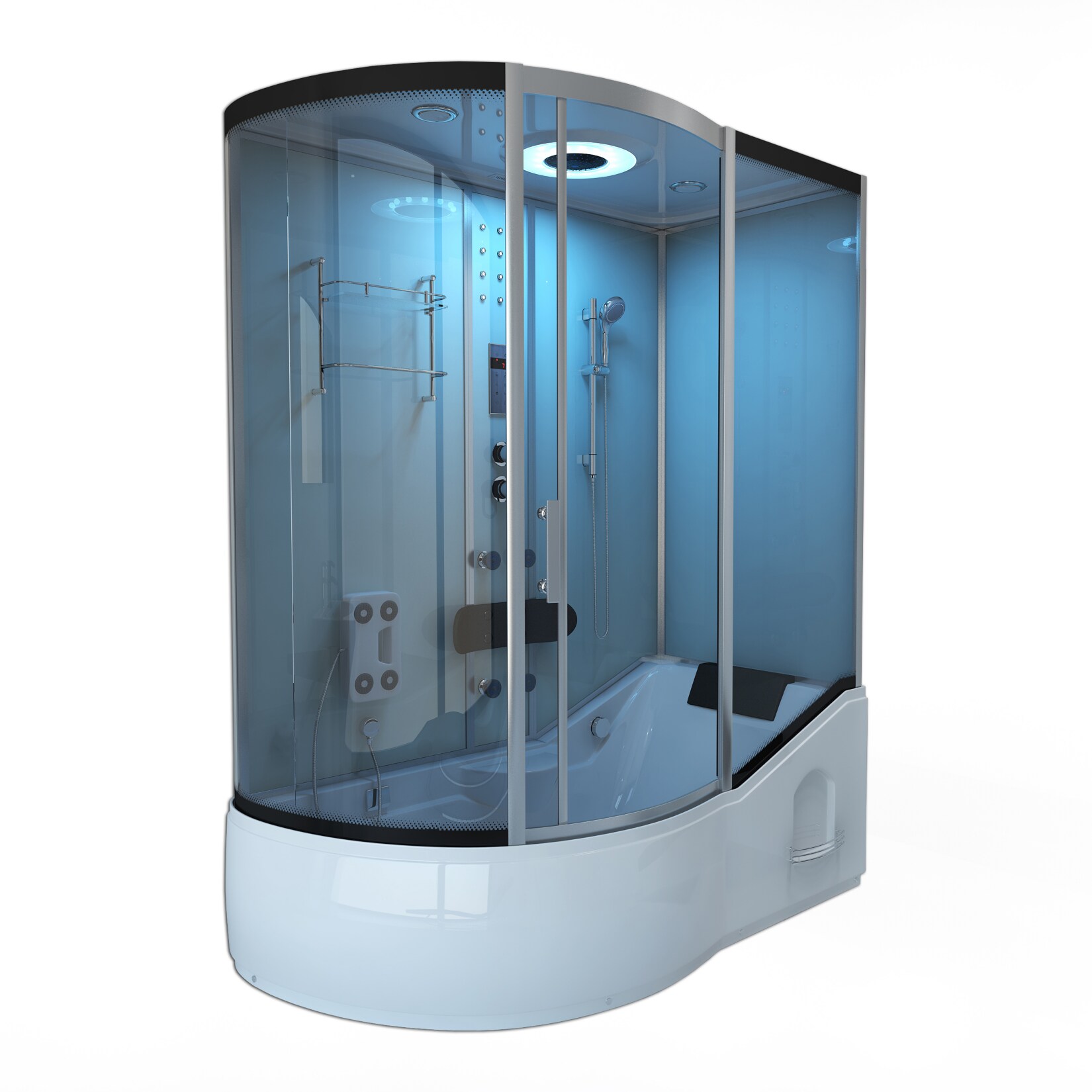 Preisvergleich für Home Deluxe ALL IN 2in1 Duschkabine, weiß, links ...