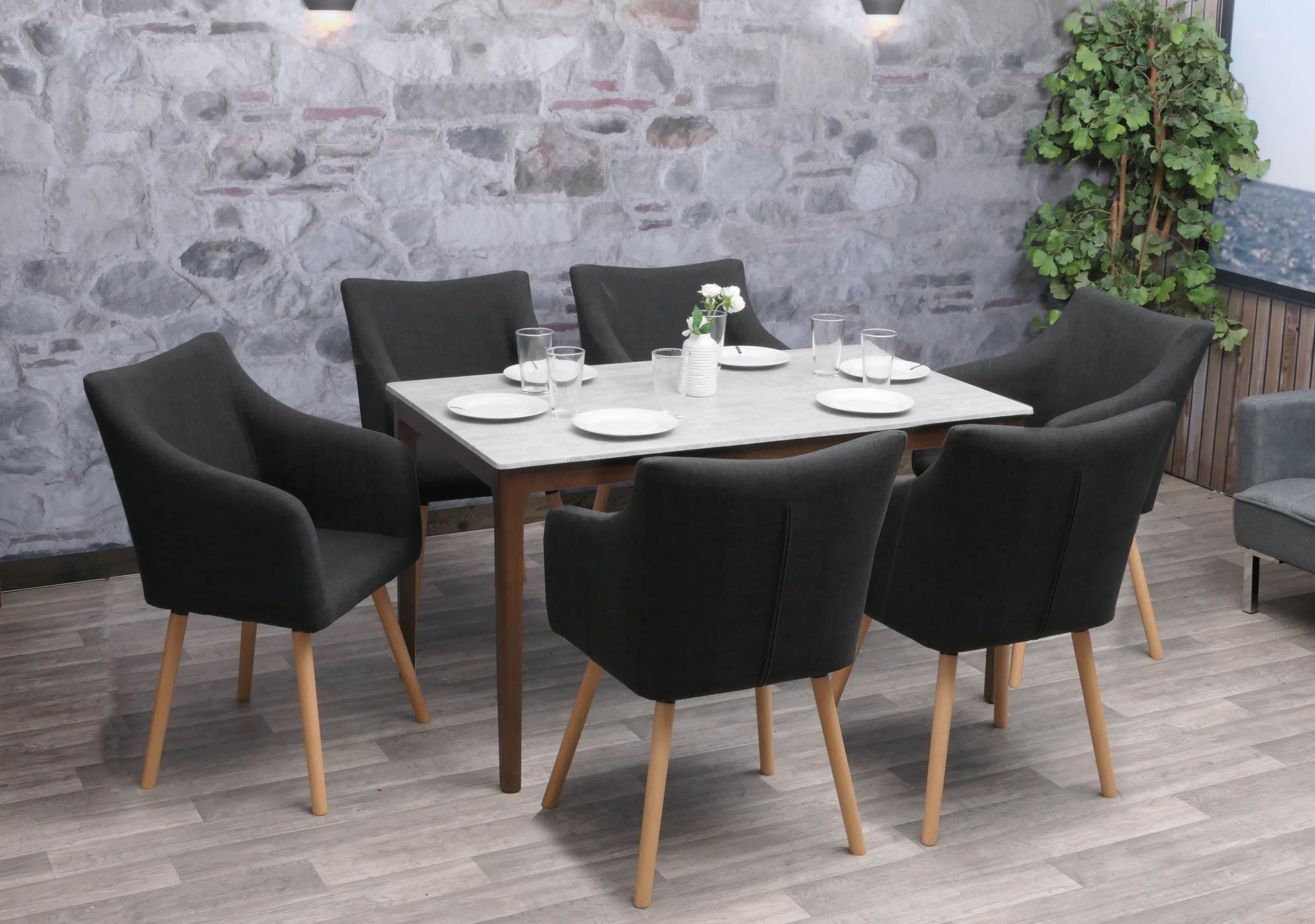 6er-Set Esszimmerstuhl Vaasa T382, Stuhl Küchenstuhl, Retro 50er Jahre ...