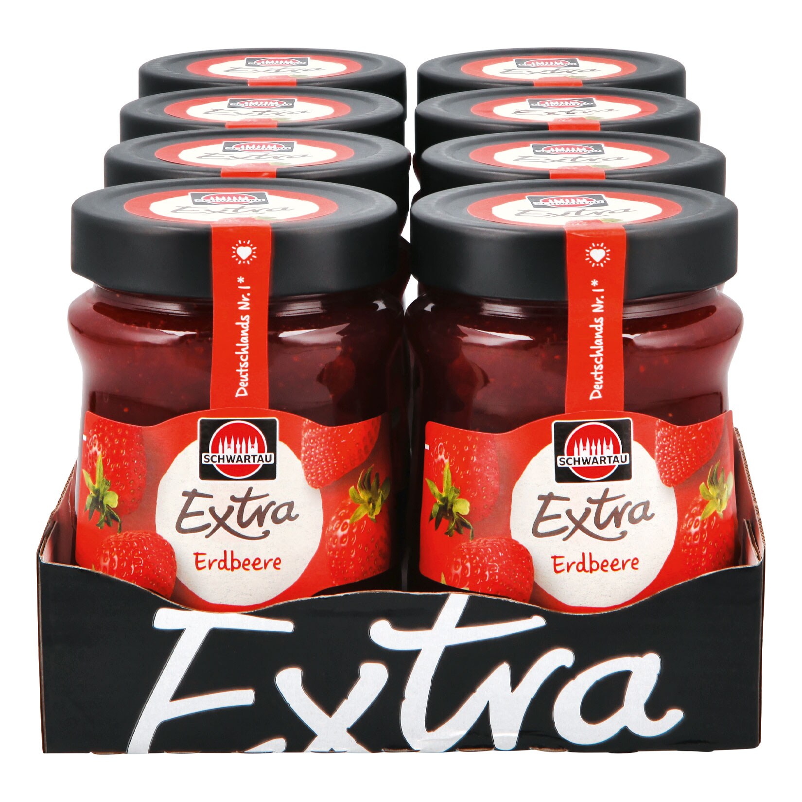 Schwartau Konfitüre Extra Erdbeere 340 g, 8er Pack online kaufen bei Netto