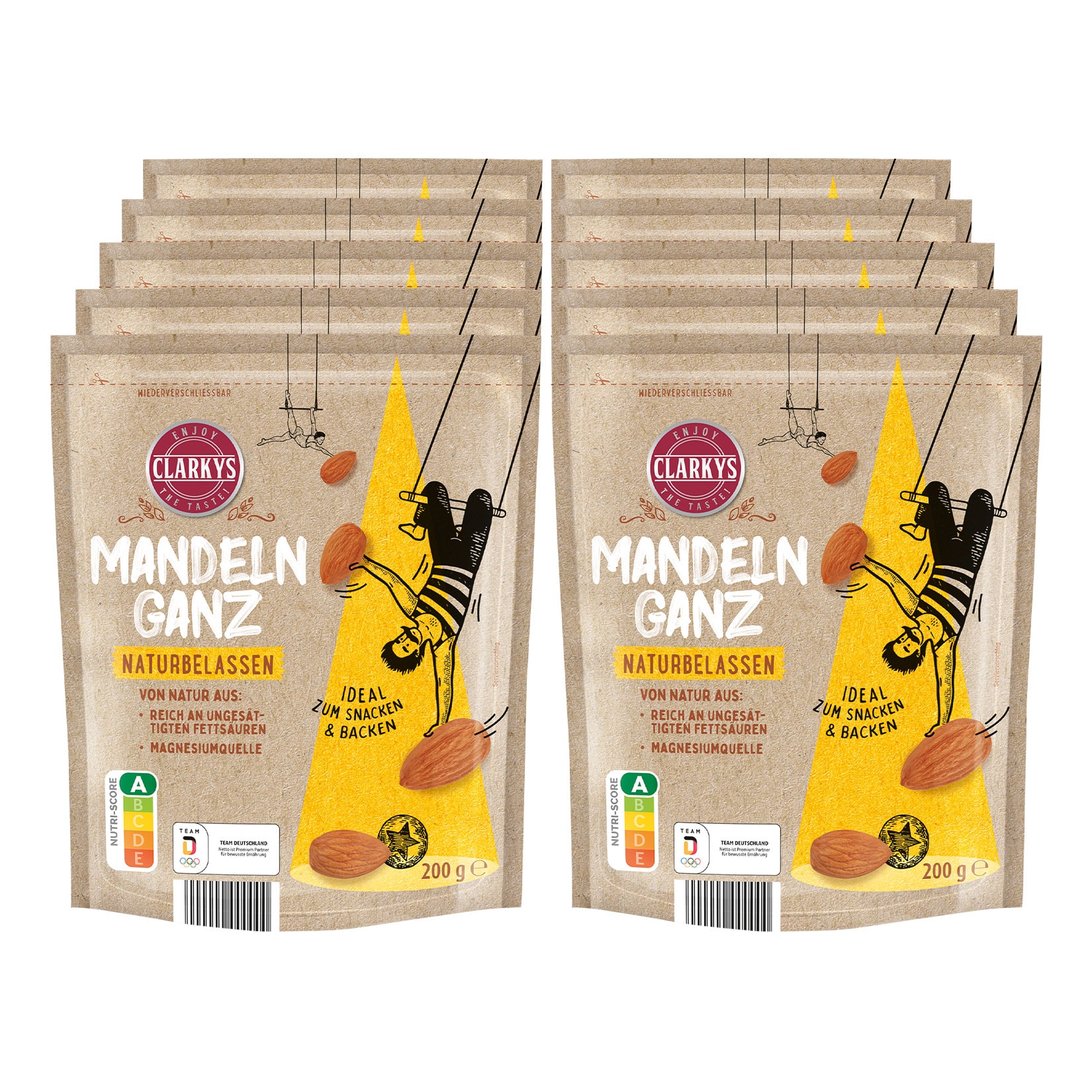 Clarkys Mandeln ganz 200 g, 10er Pack online kaufen bei Netto