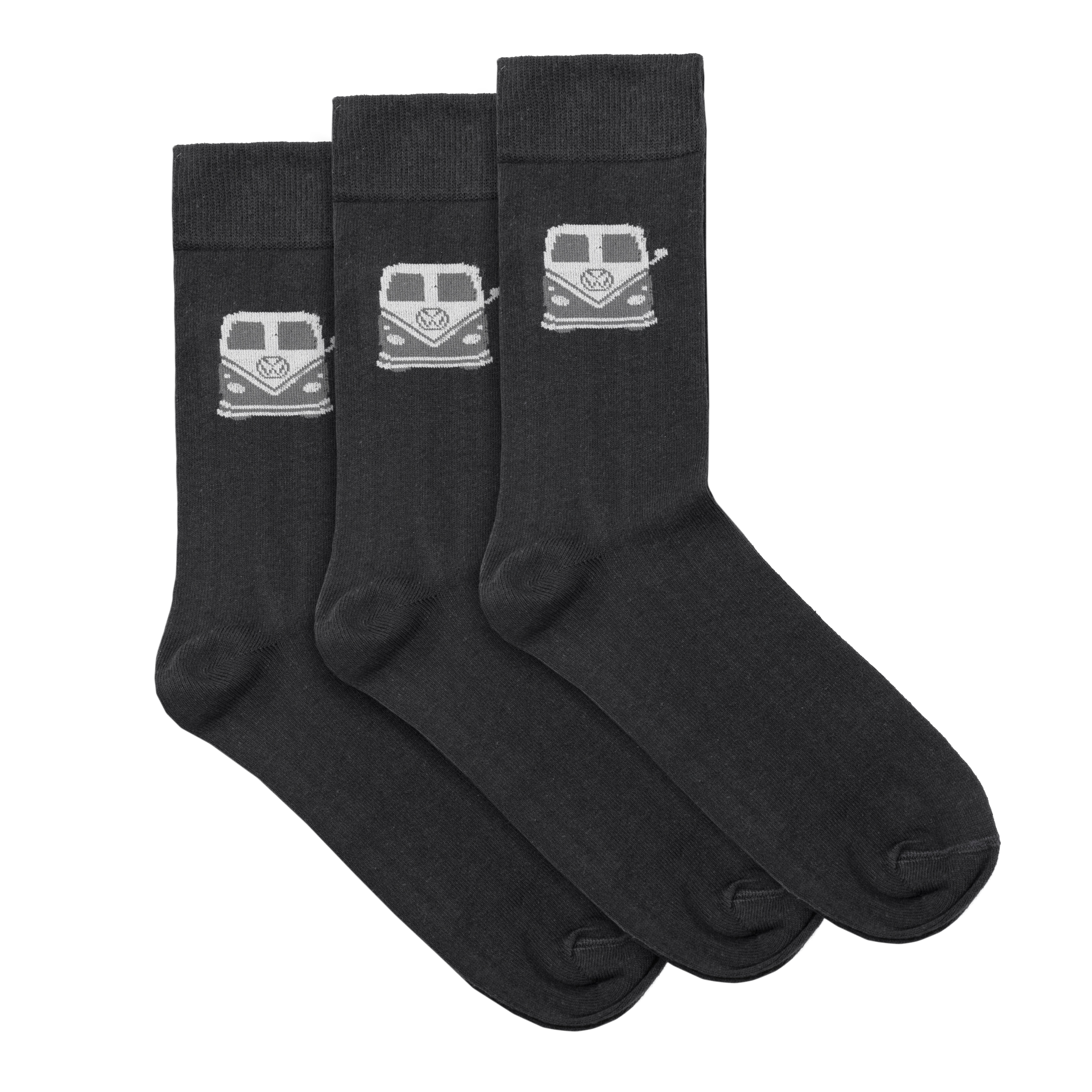 VW Bulli Socken 3er Pack - Gr. 39-42 schwarz online kaufen bei Netto