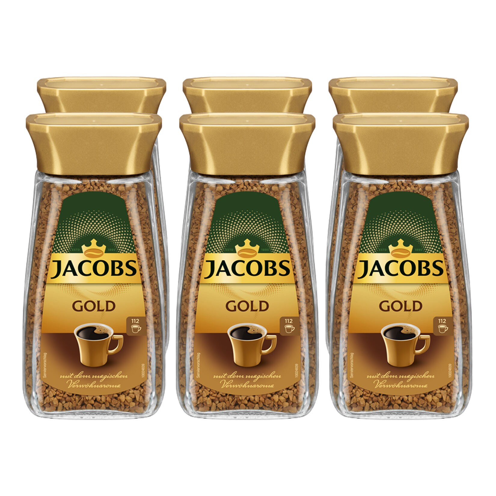 Jacobs Instantkaffee Gold 200 g, 6er Pack online kaufen bei Netto
