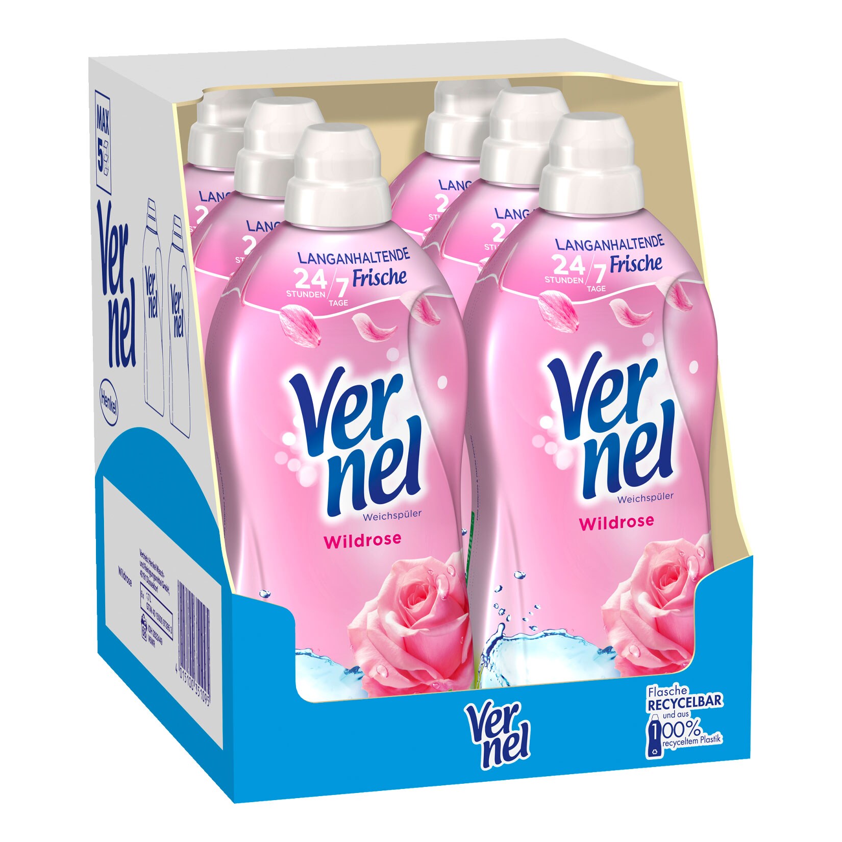 Vernel Weichspüler Wild-Rose 1,7 Liter, 6er Pack online kaufen bei Netto