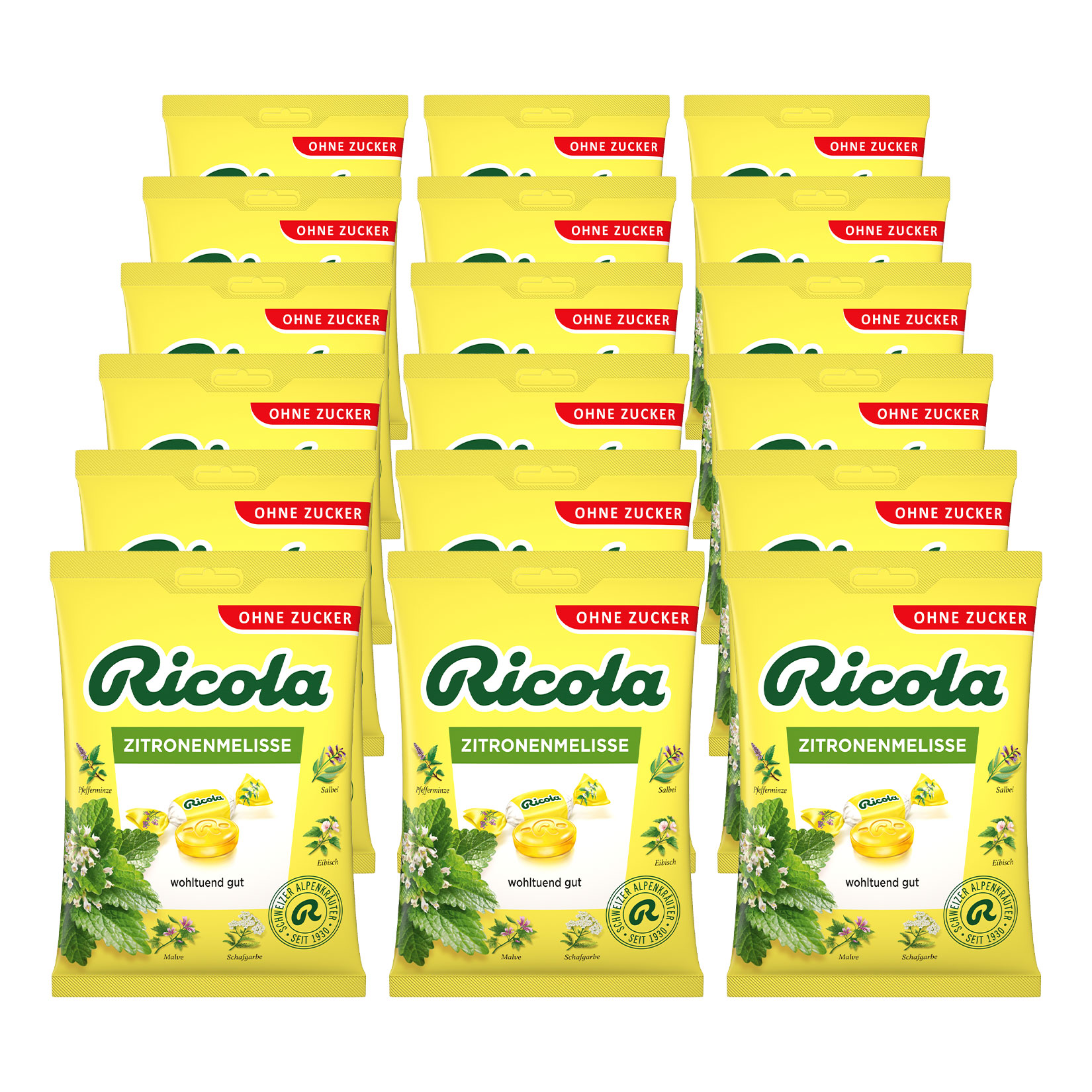 Ricola Bonbons Zitronenmelisse ohne Zucker 75 g, 18er Pack online ...