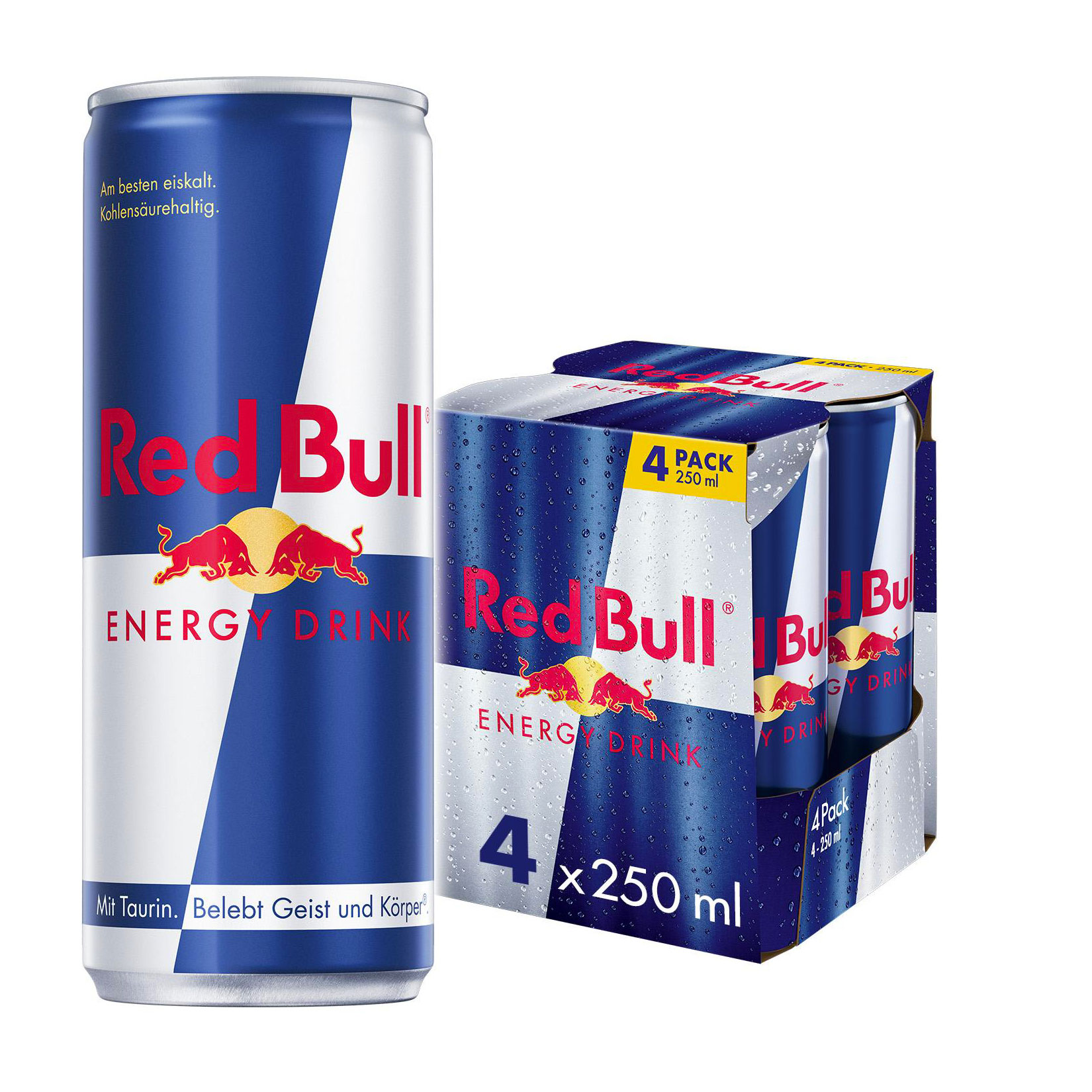 Red Bull Energy Drink 0,25 Liter Dose, 4er Pack online kaufen bei Netto