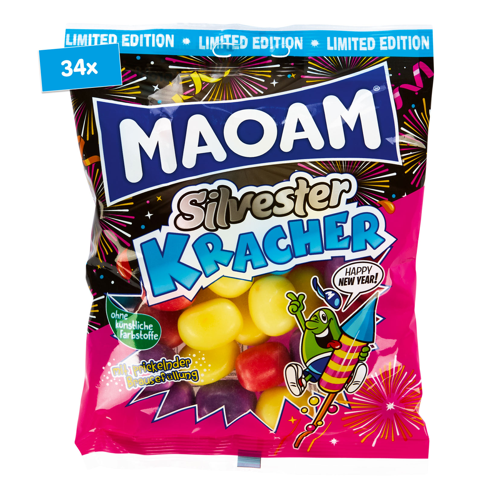 Haribo Maoam Silvester Kracher 200 g, 34er Pack online kaufen bei Netto