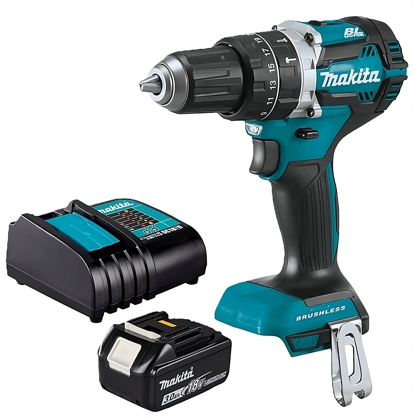 Preisvergleich für Makita bürstenloser Kombi-Bohrer LXT mit 18V 1 x 3 ...