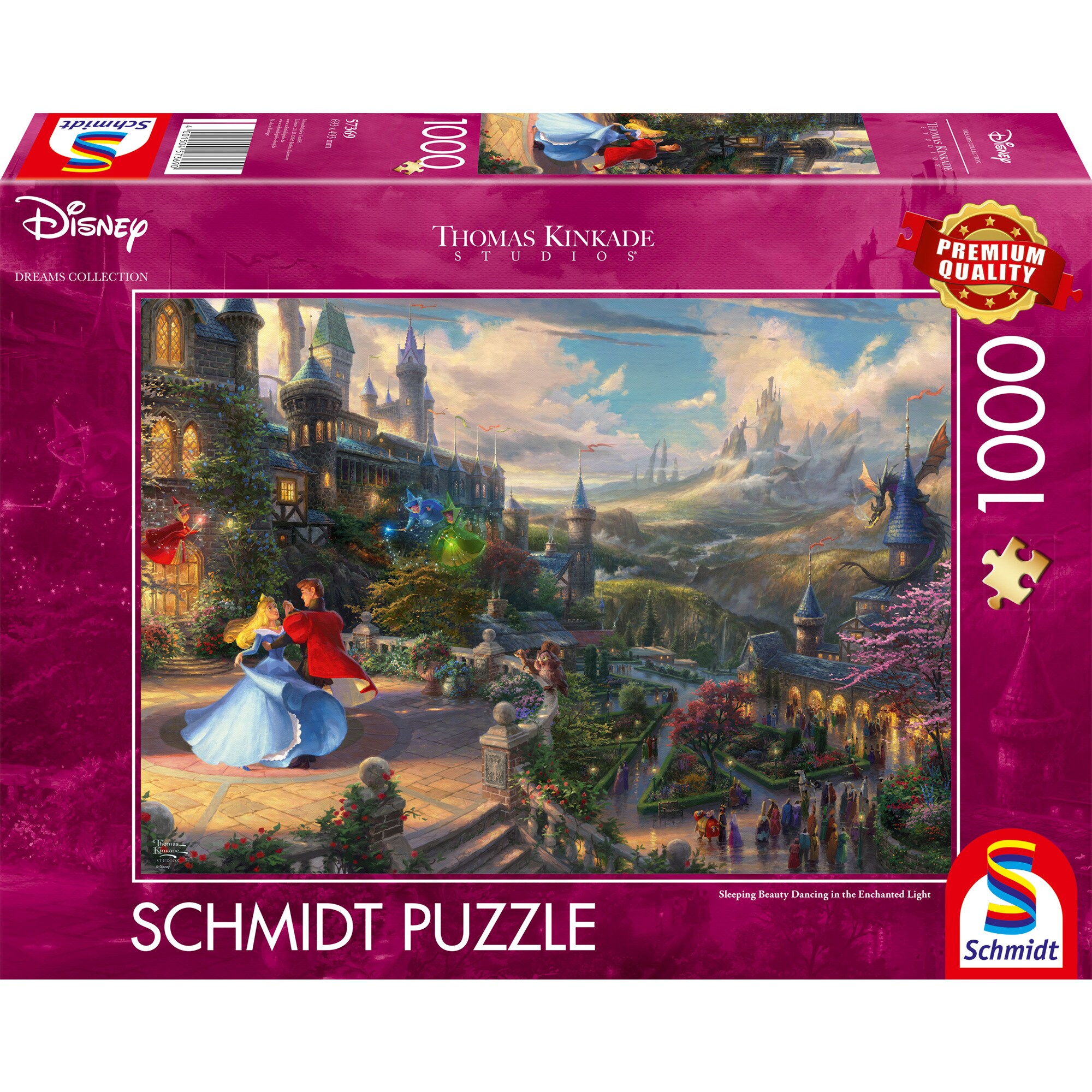 Schmidt Spiele Puzzle Thomas Kinkade Studios: Sleeping Beauty Dancing ...