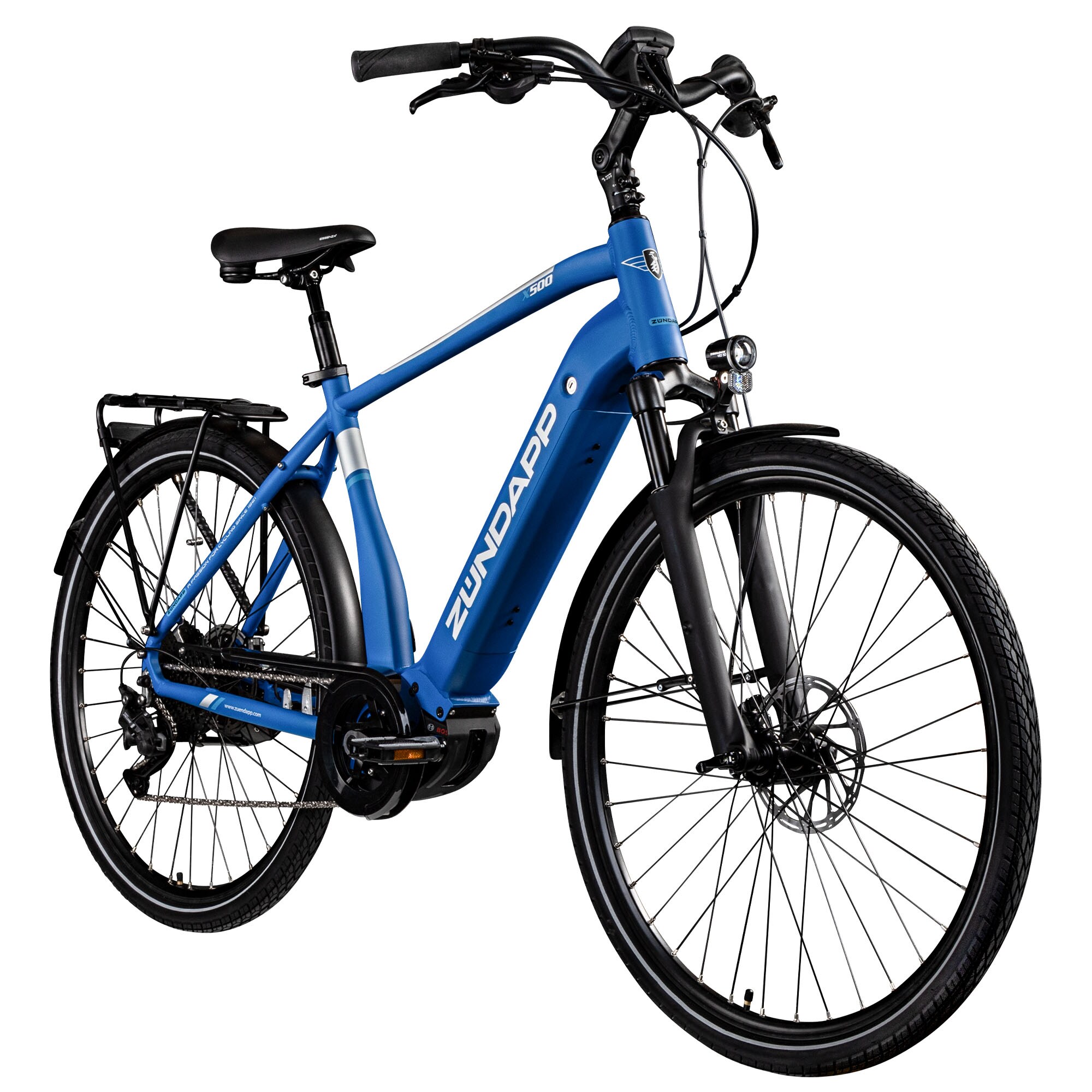 Zündapp X500 E Bike Trekkingrad 28 Zoll E Fahrrad 165 - 180 cm Pedelec Bosch blau 51 cm online ...