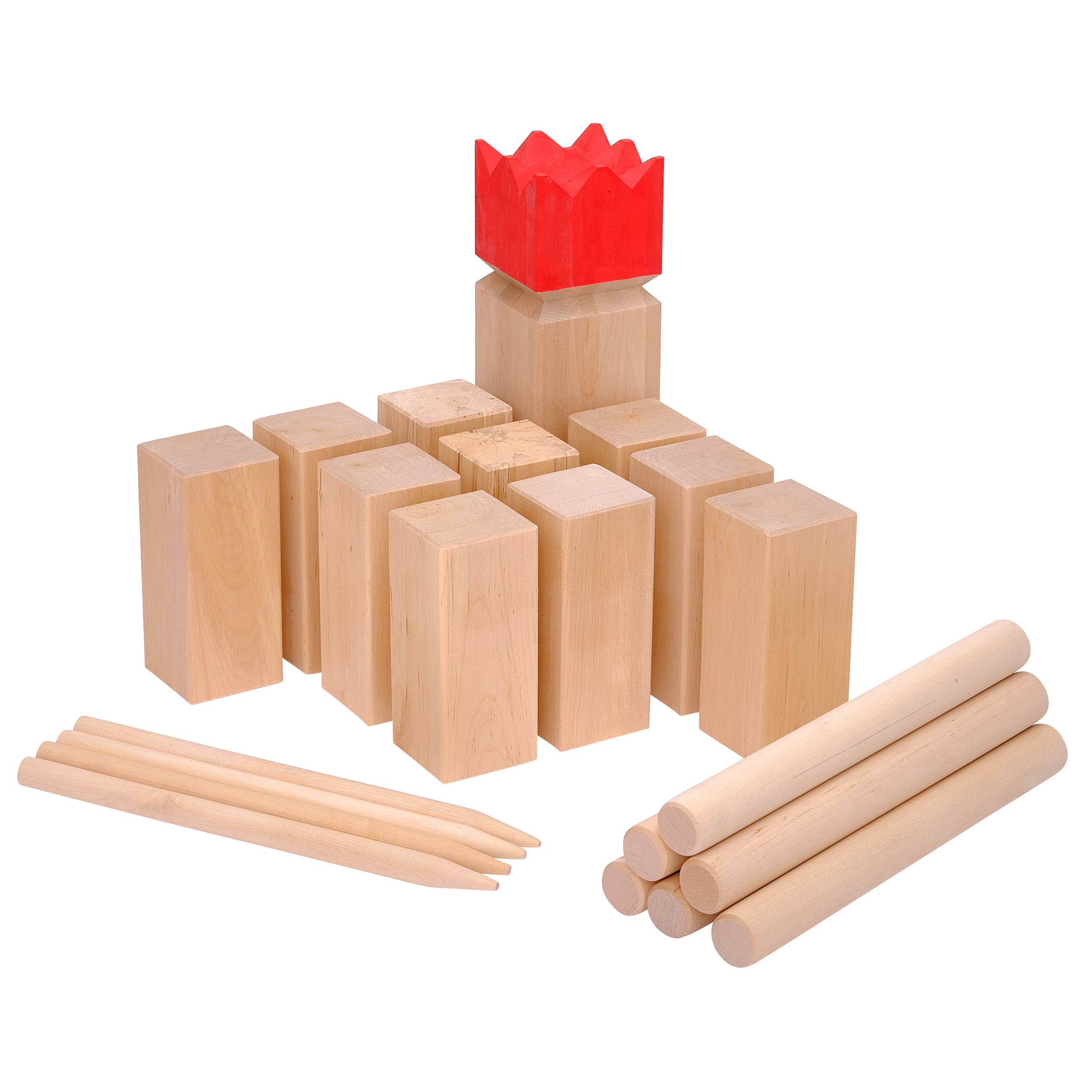 Ocean5 Wurfspiel Kubb Competition Birke Rot 9x9x30cm online kaufen bei Netto