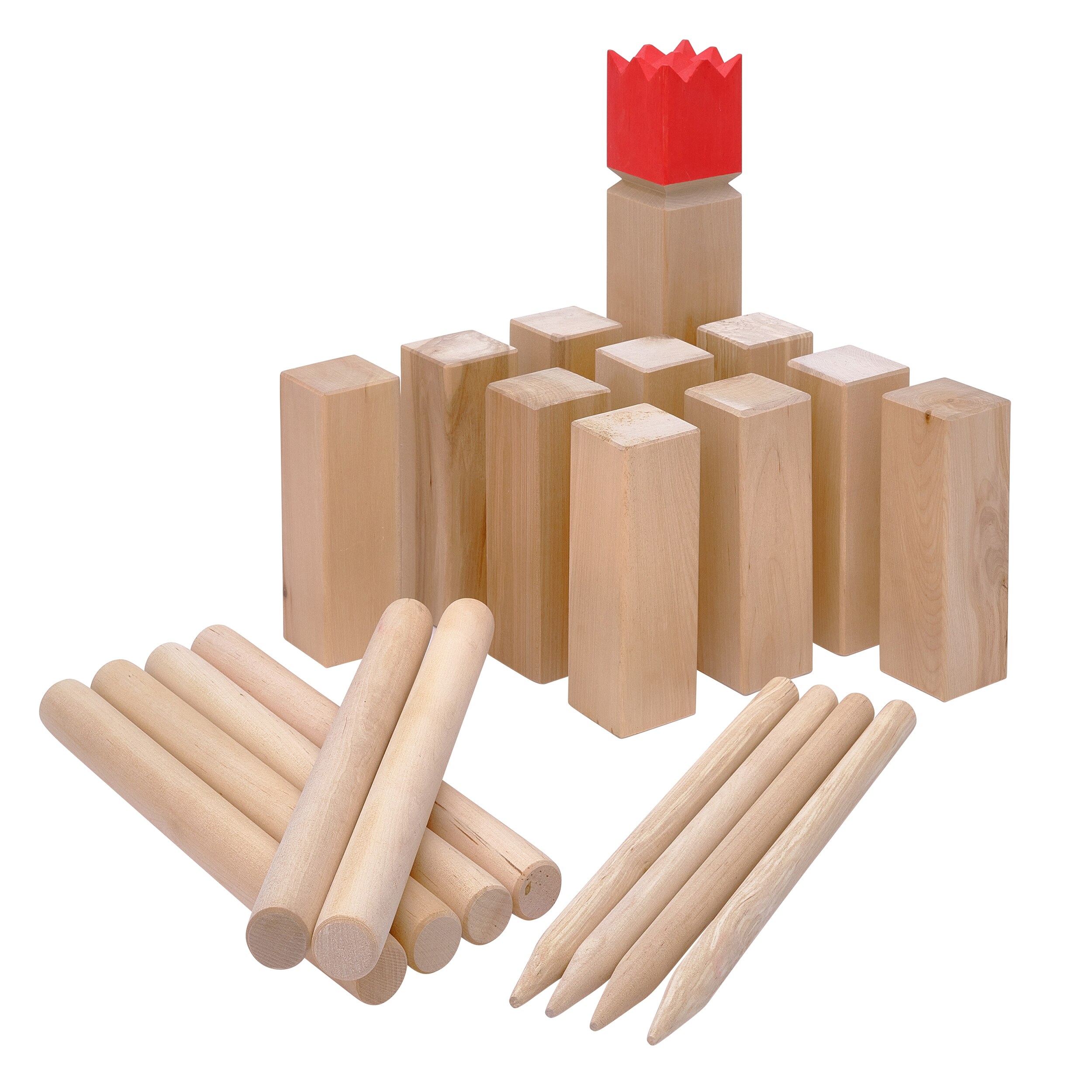 Ocean5 Wurfspiel Kubb Competition Birke Rot 6x6x30 cm online kaufen bei Netto