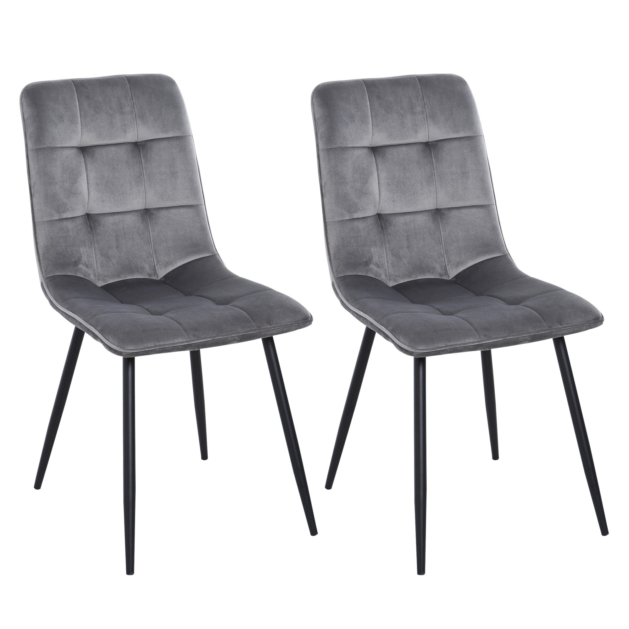 HOMCOM Esszimmerstuhl 2er-Set bunt 45B x 63T x 90H cm online kaufen bei ...
