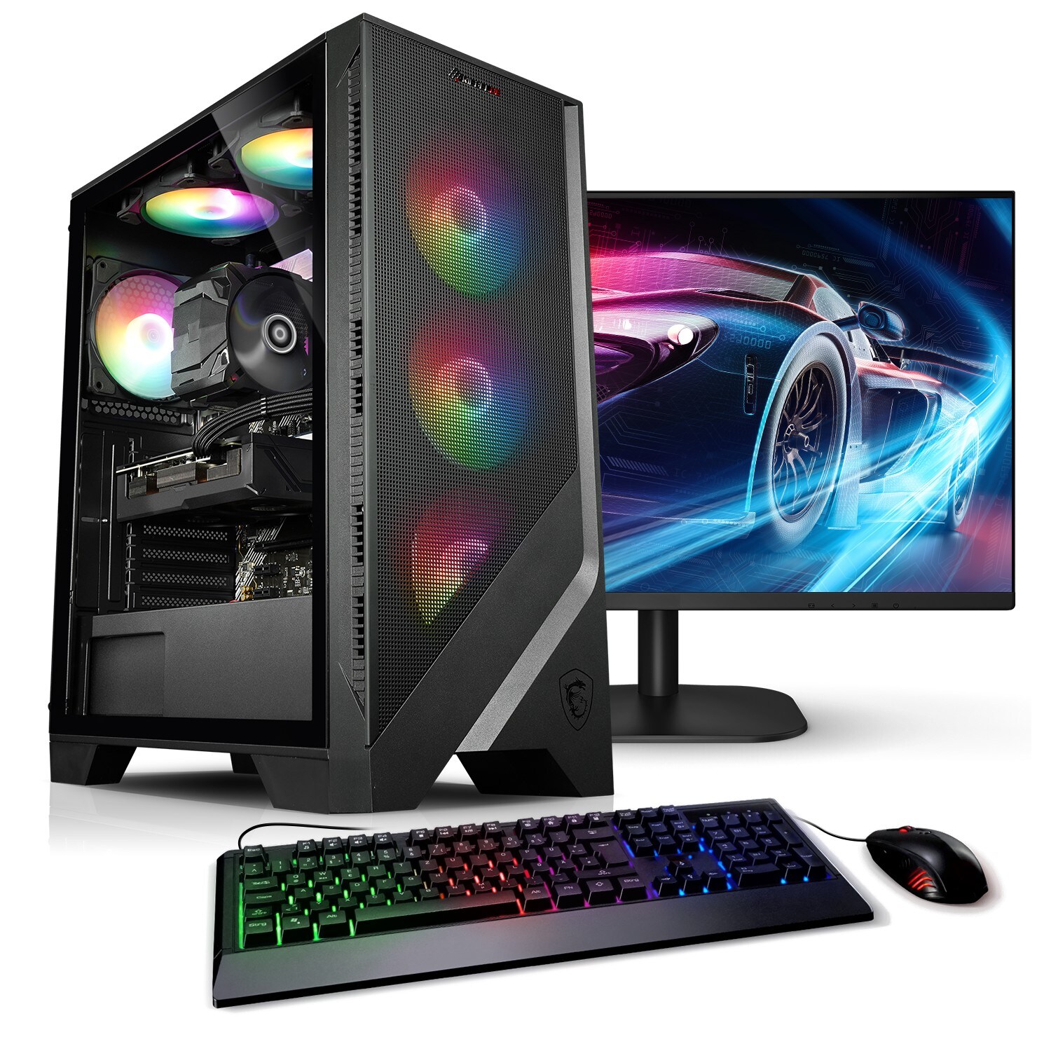 PC Set Gaming mit 27 Zoll TFT Lightning Intel Core i9-12900KF, 32GB ...