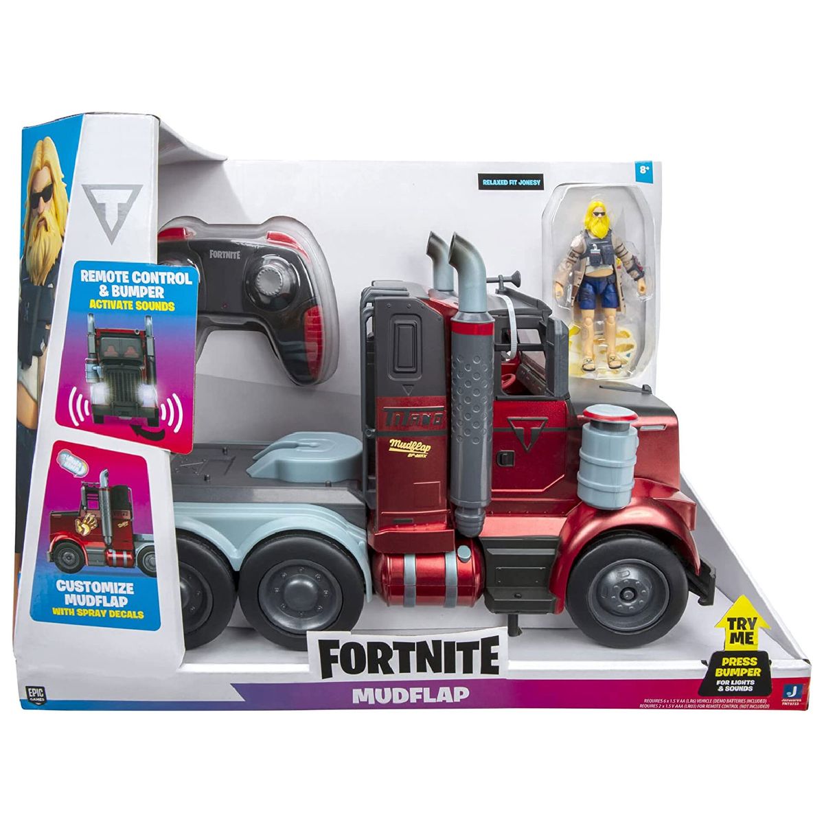 Jazwares FNT0733 - Fortnite - RC Fahrzeug mit Action-Figur, Mudflap ...