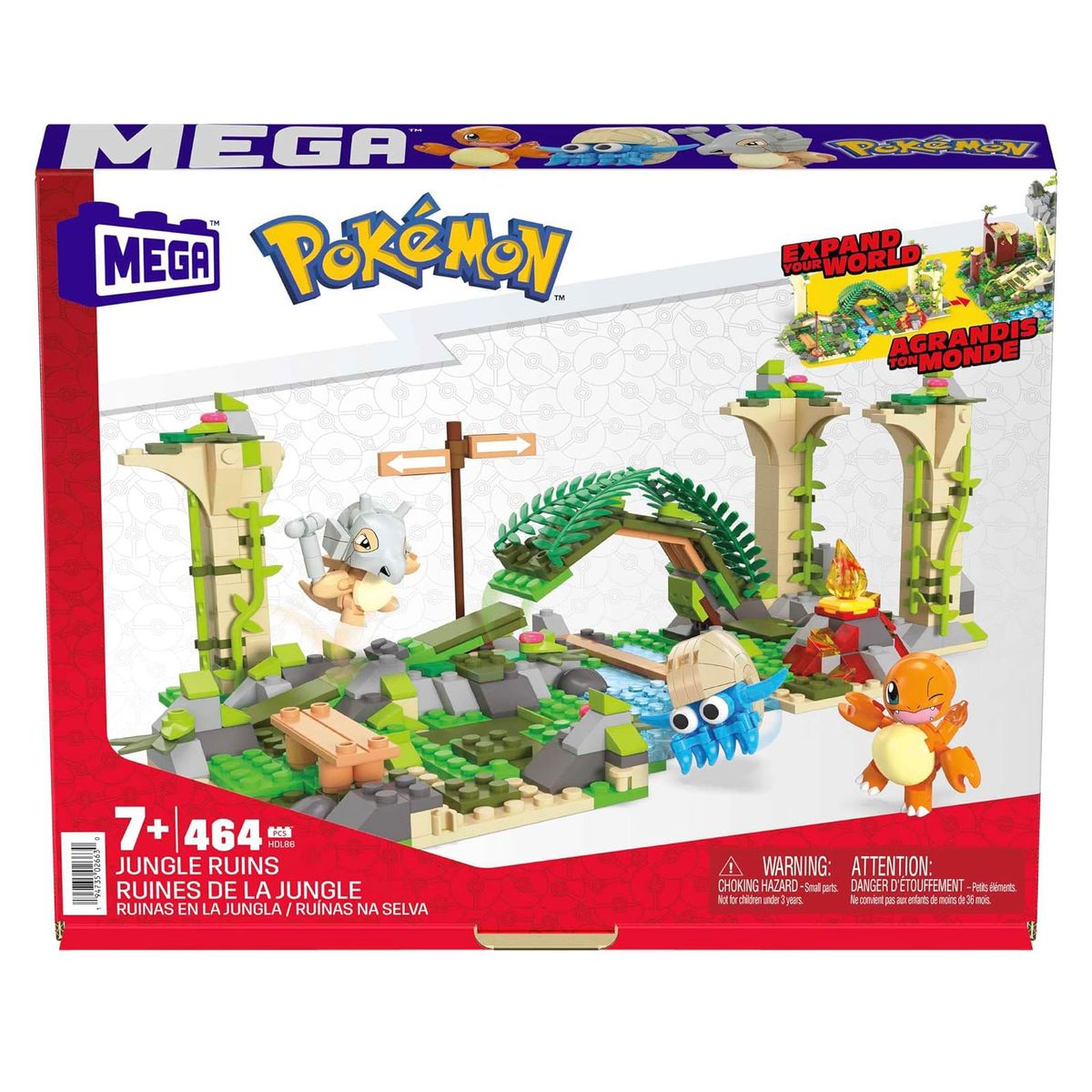 Mattel HDL86 - Mega - Pokémon - Verlassene Ruinen ...