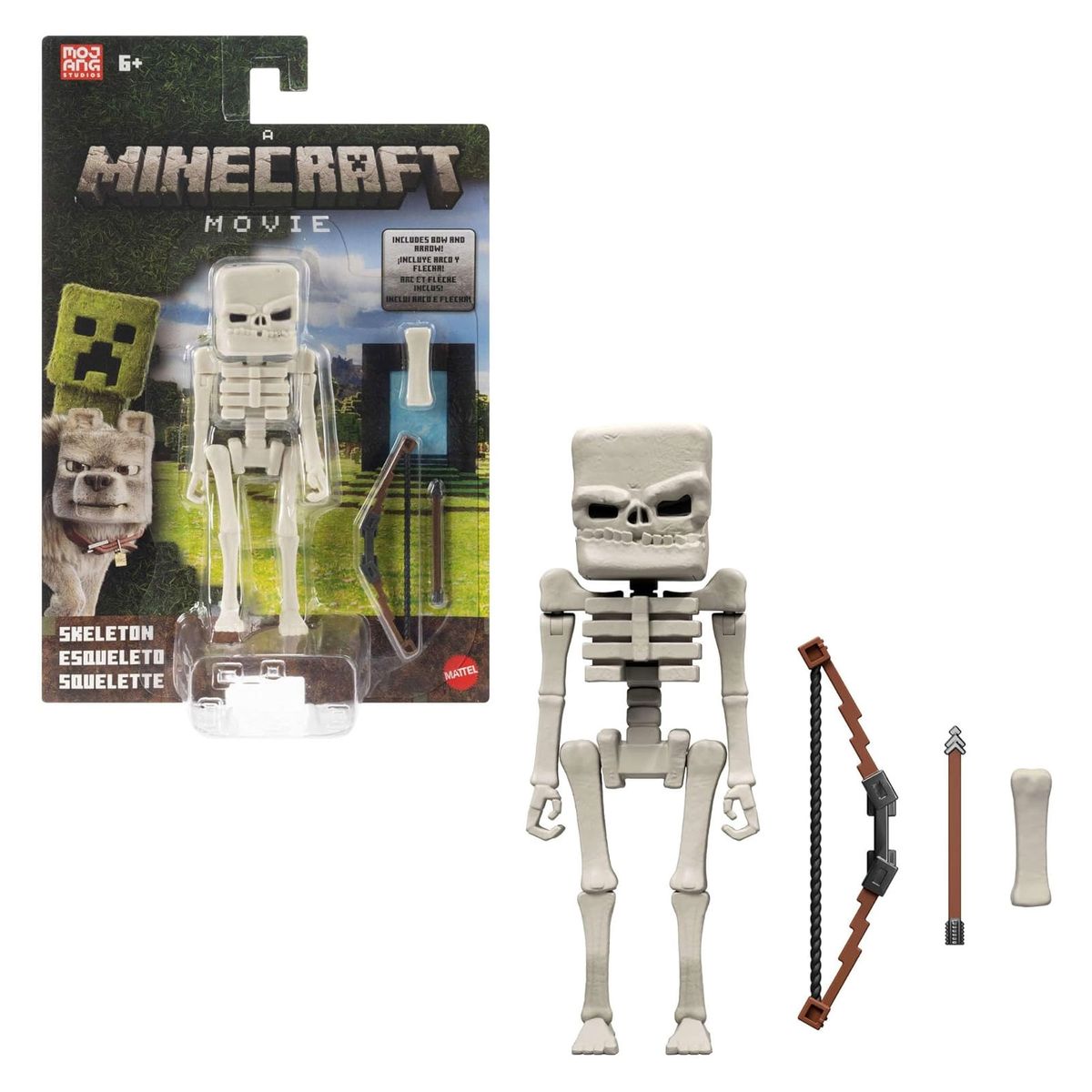 Mattel JFR60 - Minecraft - Movie - Actionfigur- und Zubehörset, Skelett ...