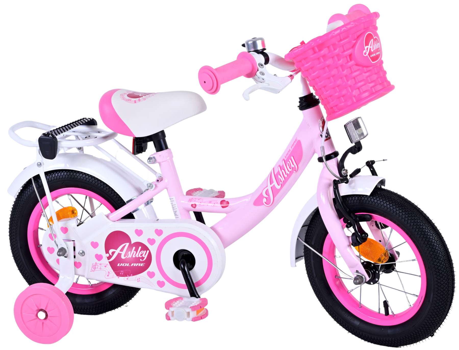 Kinderfahrrad Ashley Fahrrad für Mädchen 12 Zoll Kinderrad in Rosa ...