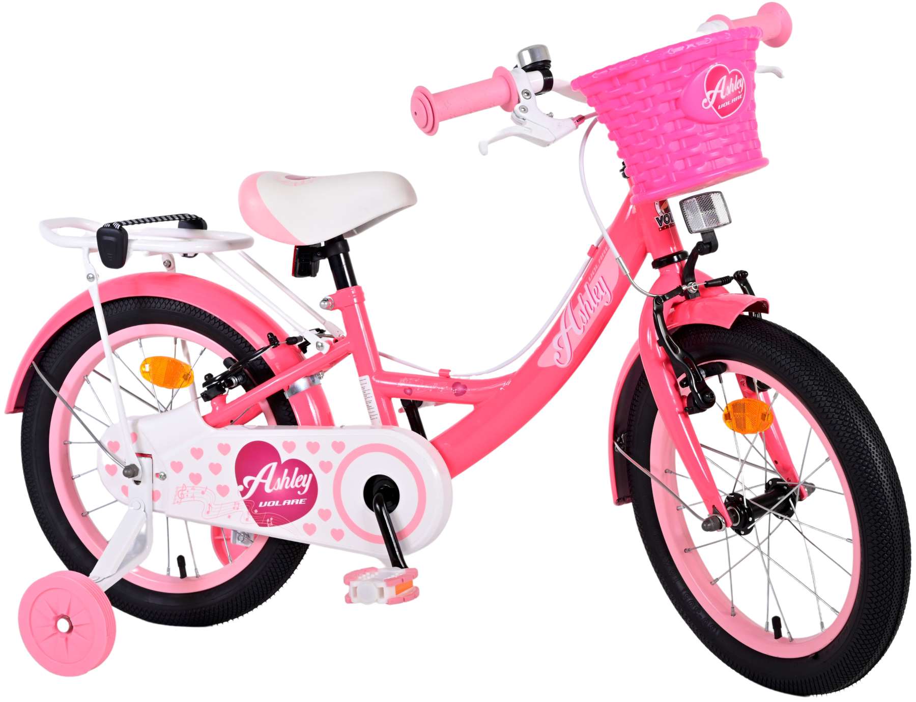 Kinderfahrrad Ashley für Mädchen 16 Zoll Kinderrad in Rosa/Rot online ...