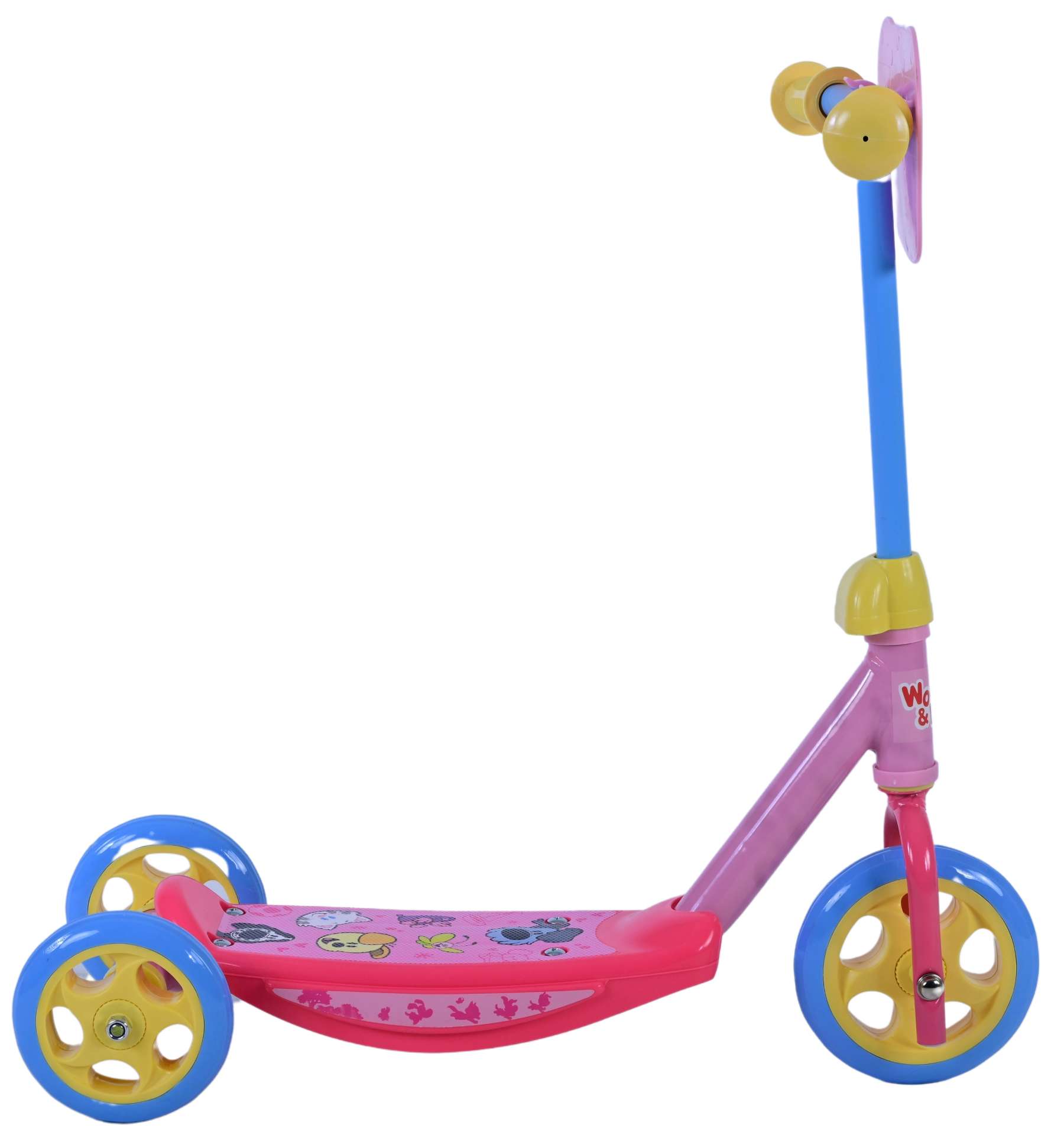 Woezel & Pip Scooter für Mädchen Kinderrad in Rosa Blau Gelb online ...
