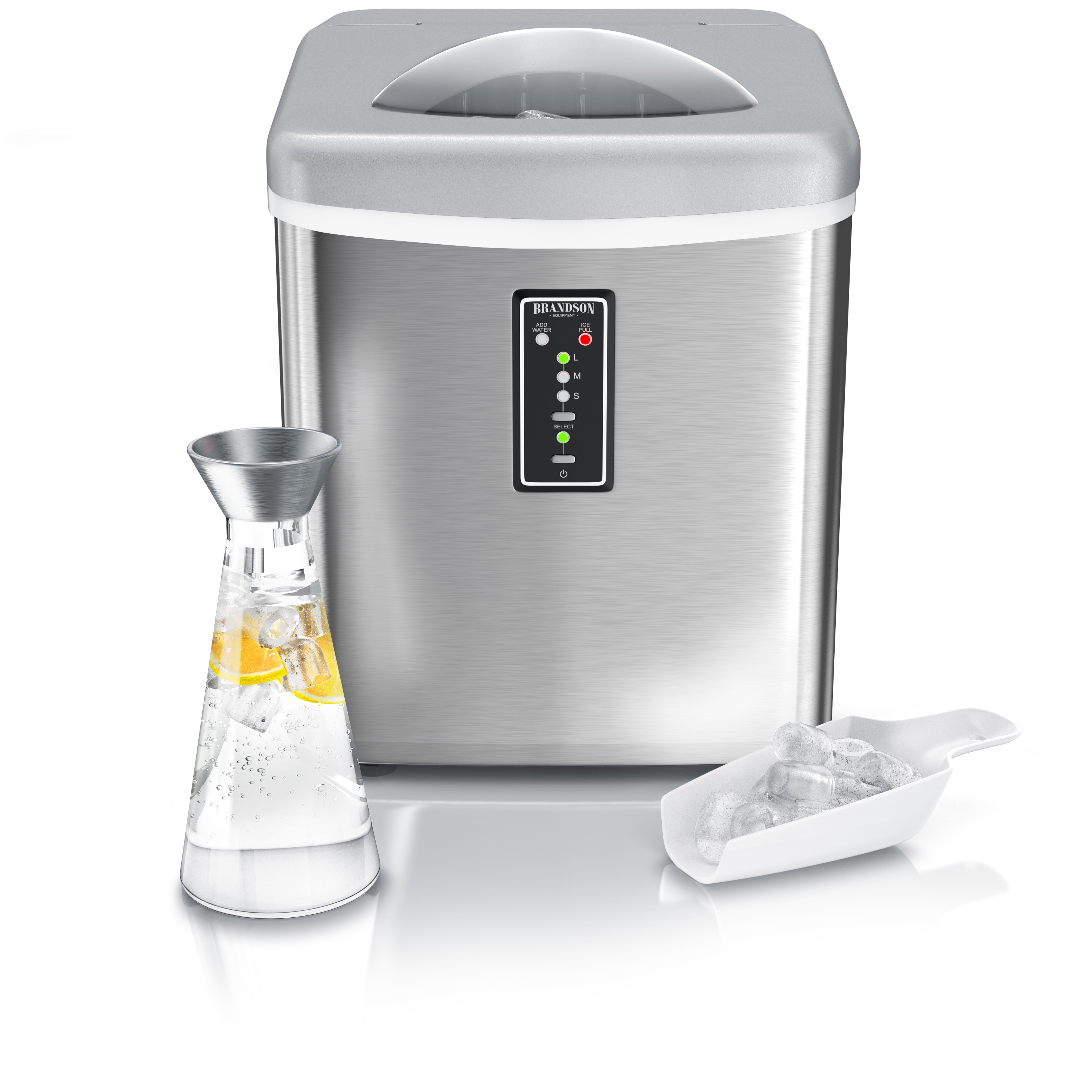 Brandson Eiswürfelmaschine 150 Watt, Ice Cube Maker mit 3,4 Liter ...